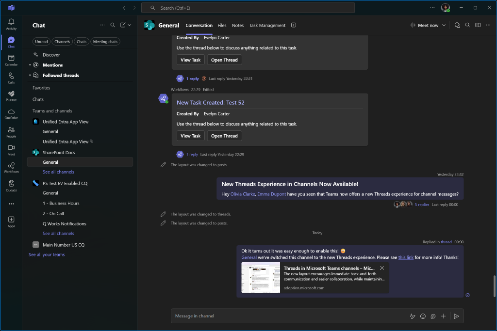 Make Planner and Teams Work Better Together With New Threads Experience