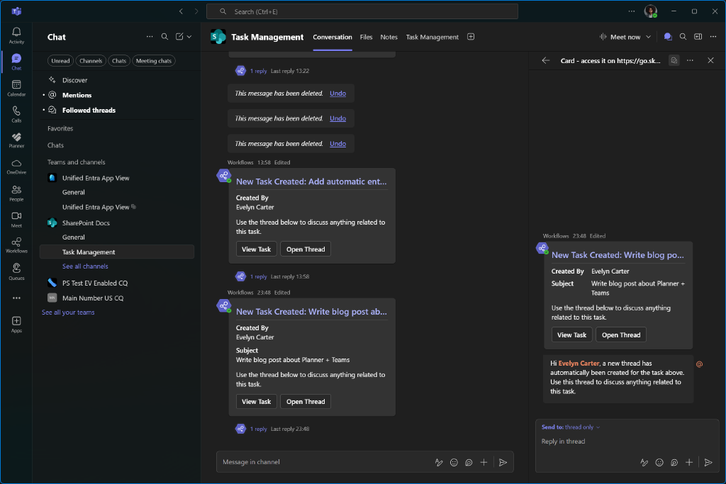 Make Planner and Teams Work Better Together With New Threads Experience