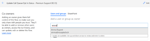 Microsoft Teams: Change Call Queue Opt In Status on Behalf of Other User