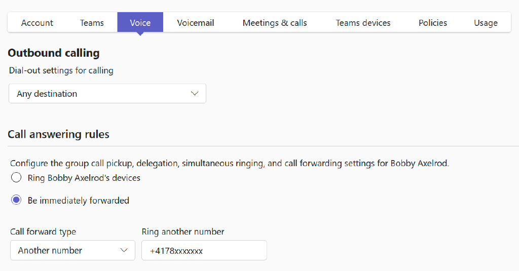 Simultaneously Forward Calls to Multiple Numbers in Teams
