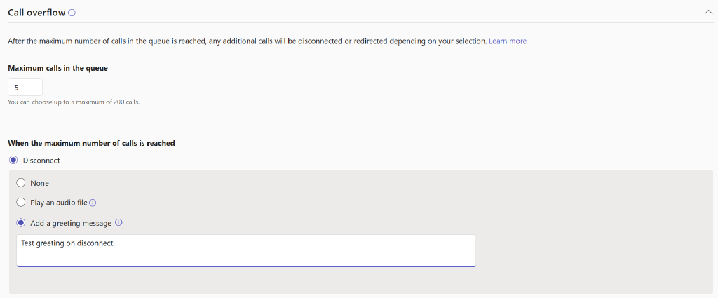 Teams Call Queues now Support Greetings in Exception Handlings
